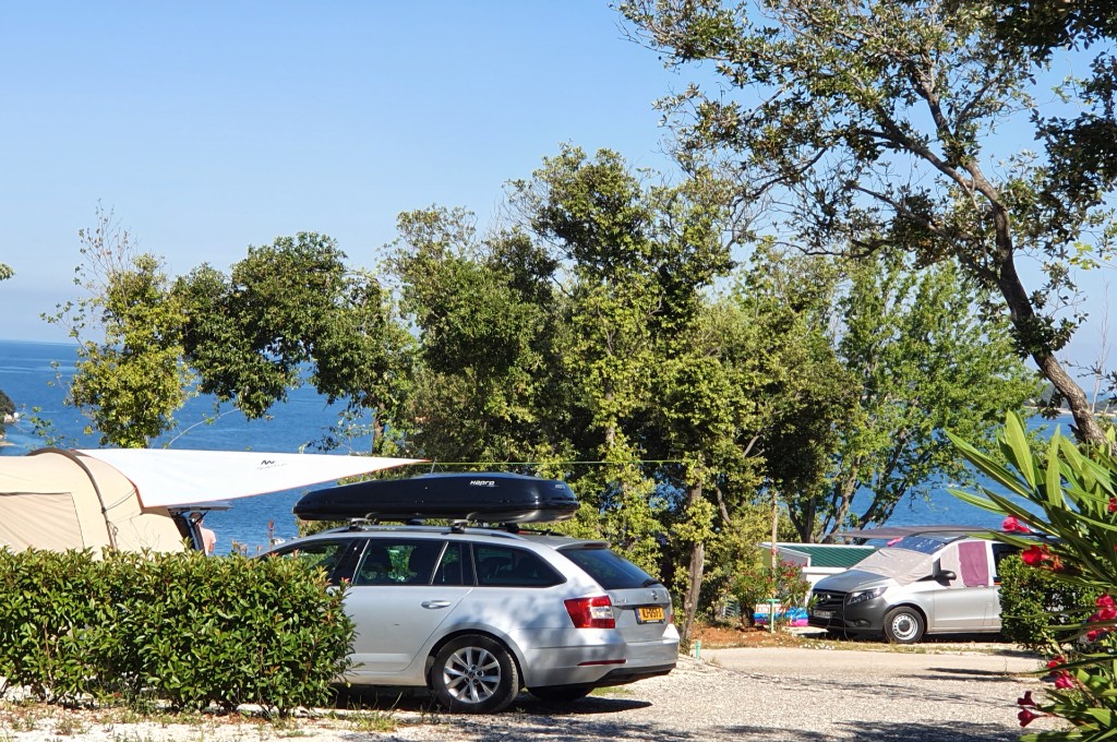 Pitches at campsite Val Saline, Rovinj, Istria, Croatia