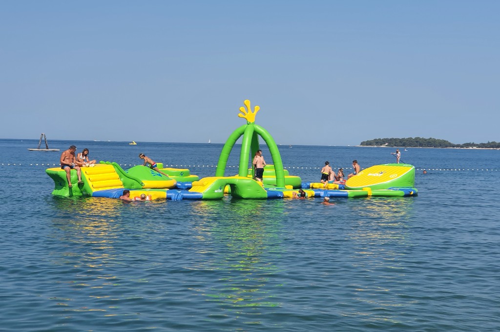 Sportaktivitäten im Campingplatz Val Saline Rovinj, Istrien, Kroatien